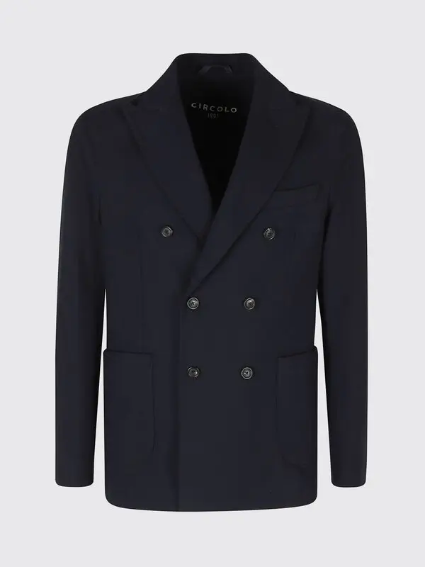 CIRCOLO 1901 Slim Fit Double-breasted Cashmere Blazer