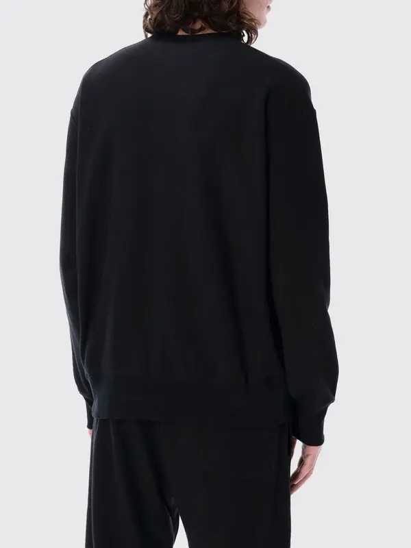 Champion Cotton Crewneck Sweatshirt With Dropped Shoulders - Black