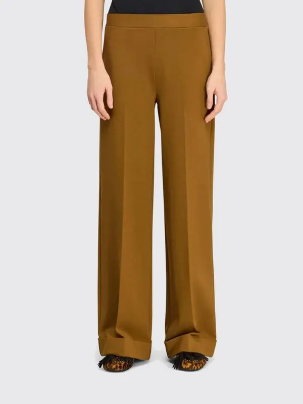 SEMICOUTURE Cropped Slim Fit Trousers - Rope