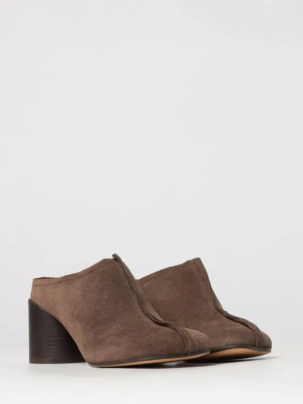 MAISON MARGIELA Anatomic Suede Mules With Cylindrical Heel