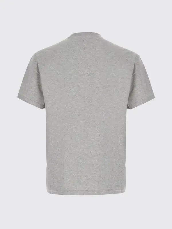AMI Paris Crewneck Cotton T-shirt With Embroidered De Coeur Logo And Dropped Shoulders
