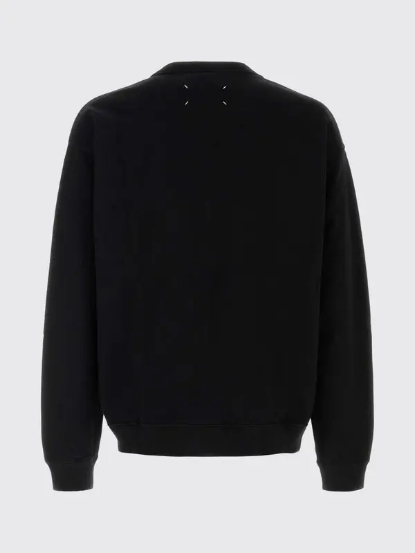 MAISON MARGIELA Cotton Crewneck Sweatshirt With Iconic Rear Four Stitches