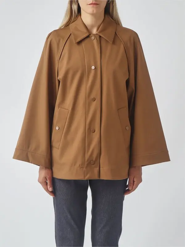 Max Mara Short Relaxed-fit Technical Fabric Trench Coat - Hazel