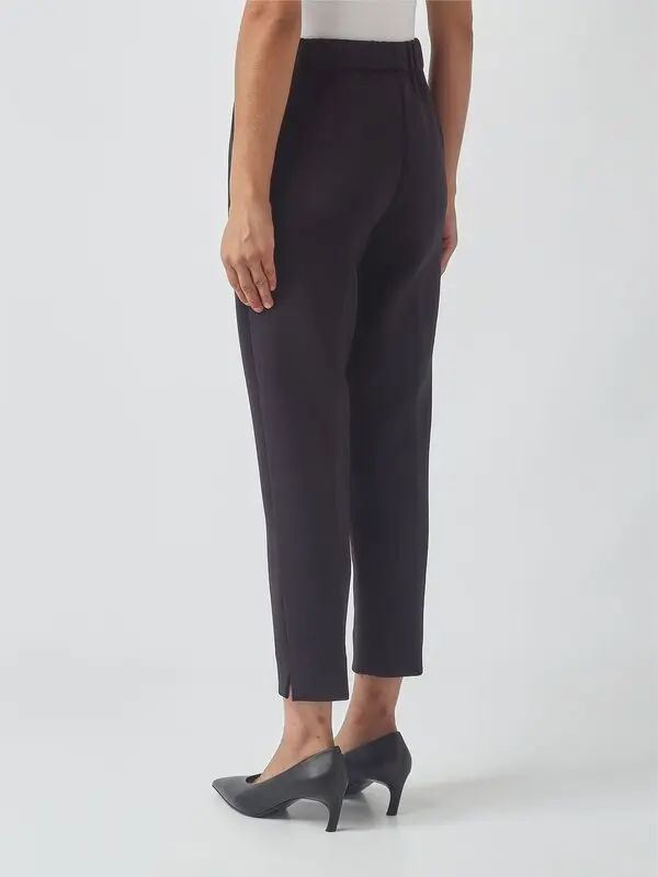 Max Mara Mid-rise Slim-fit Cropped Technical Jersey Trousers