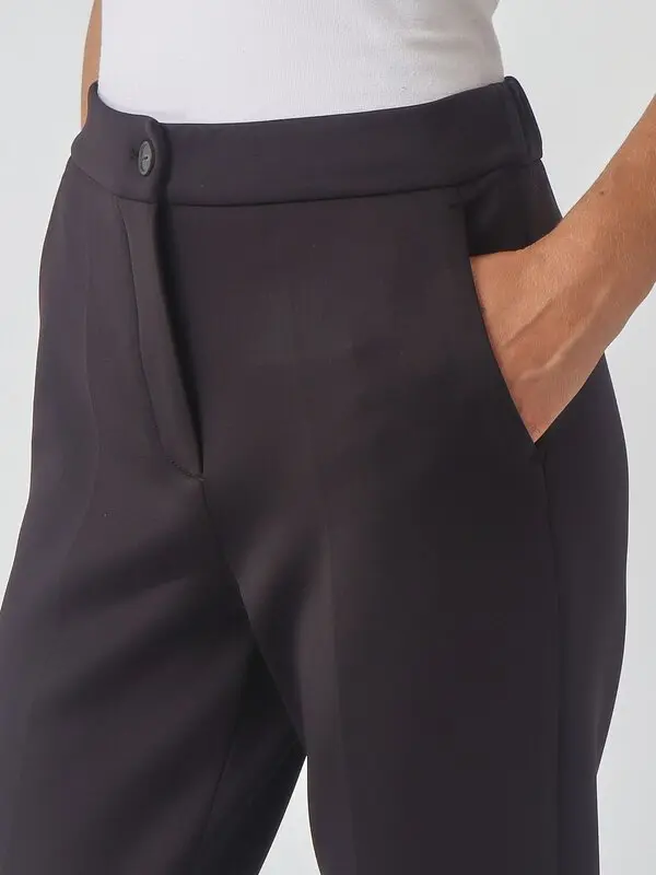 Max Mara Mid-rise Slim-fit Cropped Technical Jersey Trousers