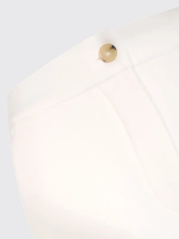 Max Mara Mid-rise Slim-fit Cropped Technical Jersey Trousers - White