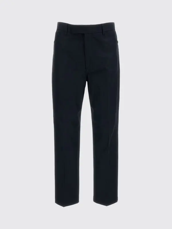 Thom Browne Slim Fit Cotton Tailored Trousers With Mid-rise Waist