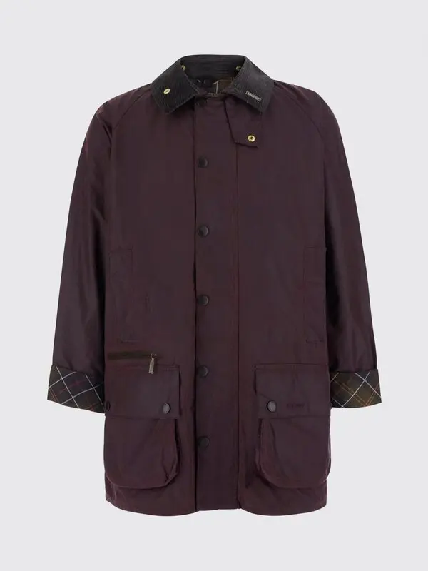 Barbour Beaufort Windproof Waxed Cotton Jacket With Velvet Collar