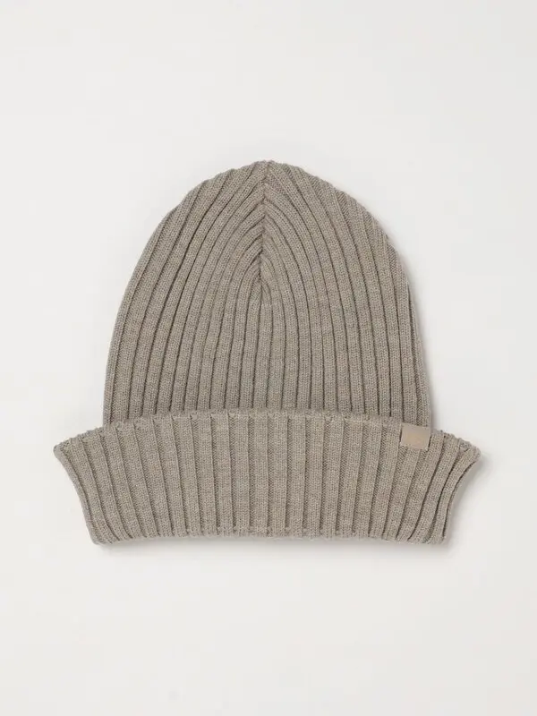 Paul & Shark Pure Wool Beanie Hat - Beige