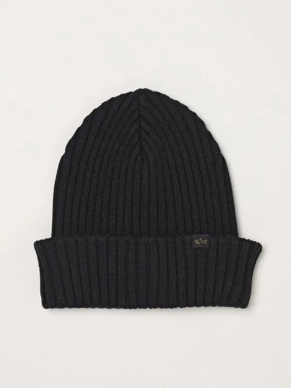 Paul & Shark Pure Wool Beanie Hat - Blue