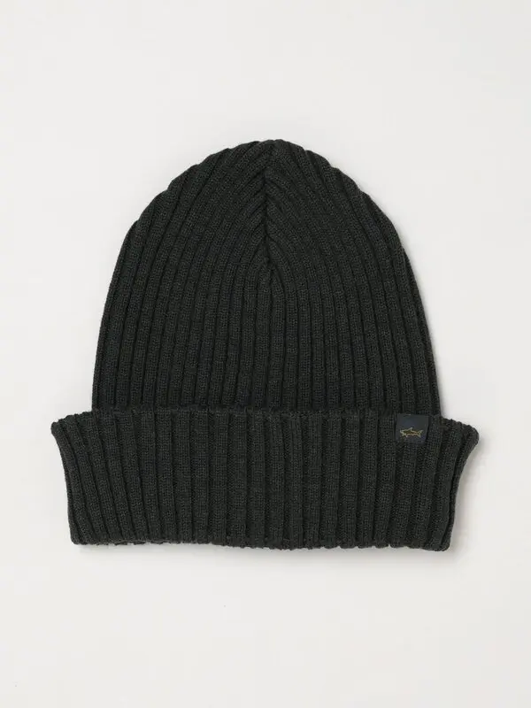 Paul & Shark Pure Wool Beanie Hat - Green