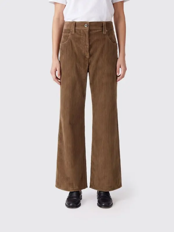 Brunello Cucinelli Flared Corduroy Trousers - Brown