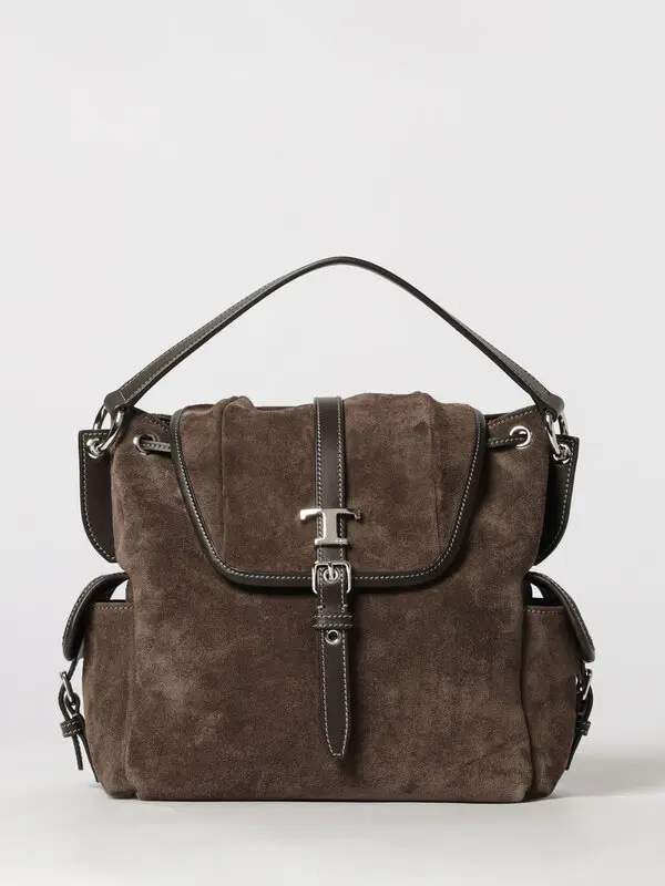 TOD'S Suede Backpack - Brown
