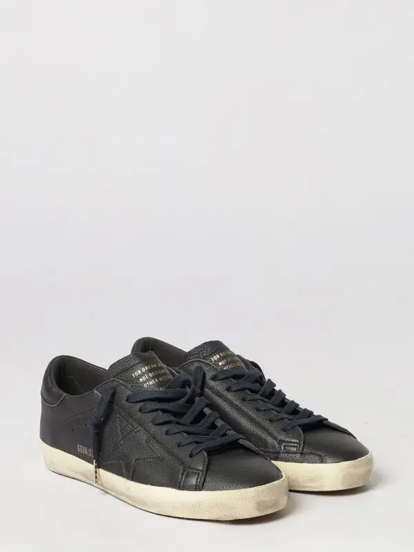 GOLDEN GOOSE Super-star Cow Leather Sneakers With Distressed Finish