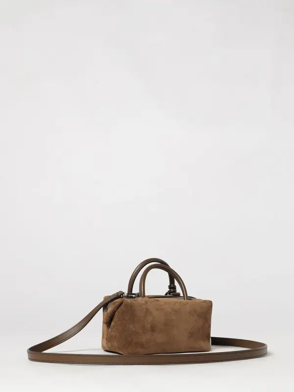 Max Mara Suede Top Handle Bag - Brown