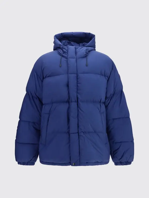 Canada Goose Quilted Down Jacket With Logo Patch - Navy