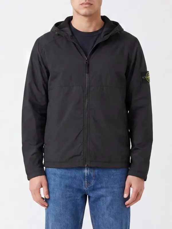 Stone Island Water-repellent Nylon Hooded Windbreaker Jacket