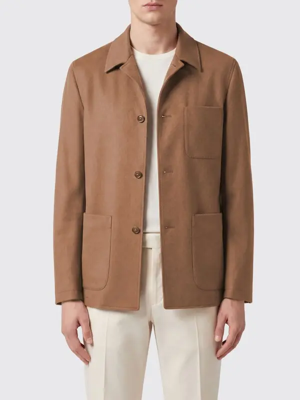 Canali Coat - Camel