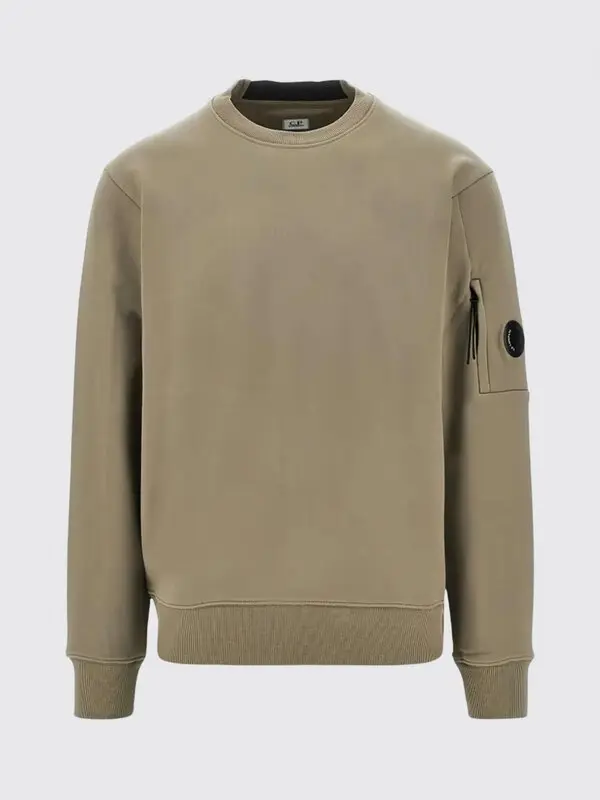 C.P. COMPANY Cotton Crew-neck Sweatshirt With Applied Logo