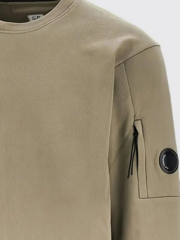C.P. COMPANY Cotton Crew-neck Sweatshirt With Applied Logo