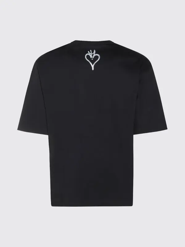 Y3 Short-sleeved Cotton T-shirt With Graphic Print