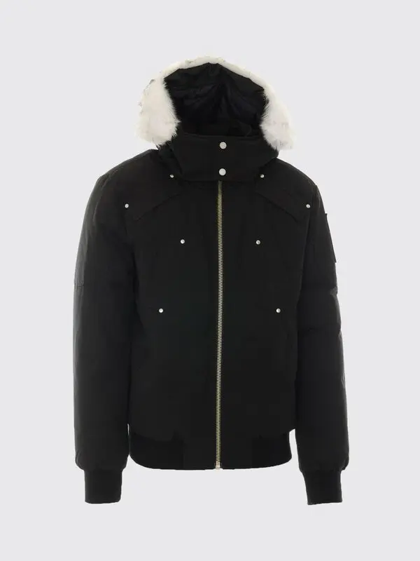 Moose Knuckles Padded Cotton-blend Bomber Jacket With Hood