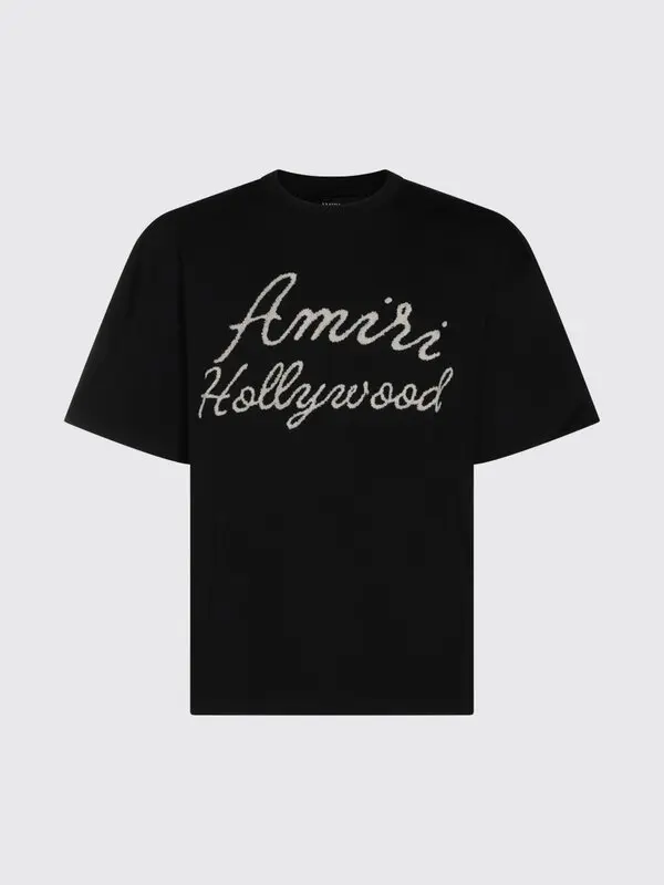 Amiri Short-sleeved Cotton T-shirt With Logo Print