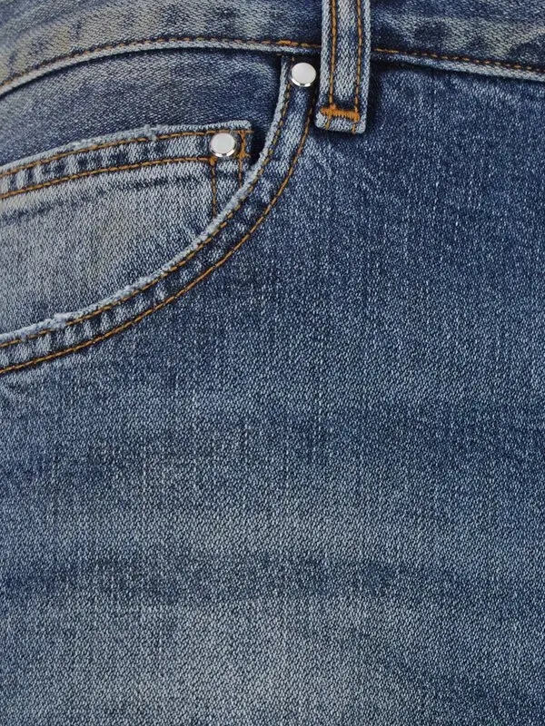 Amiri Flared Stretch-denim Jeans With Mid-rise Waist