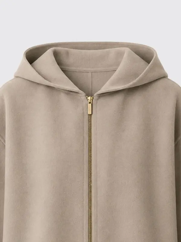 Max Mara Virgin Wool Hooded Short Coat