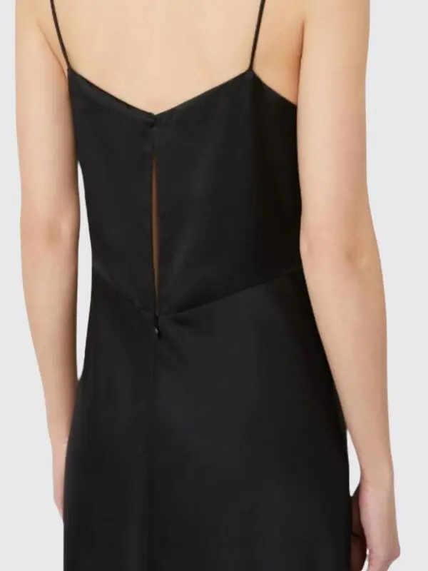 Max Mara Long Satin Evening Gown With Train