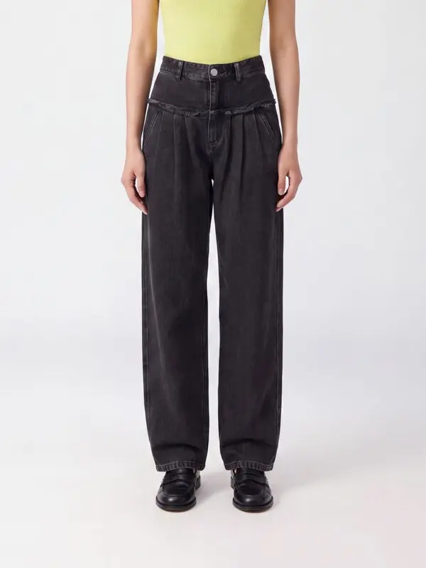 Isabel Marant Étoile Iniza High-waisted Wide-leg Denim Jeans - Black
