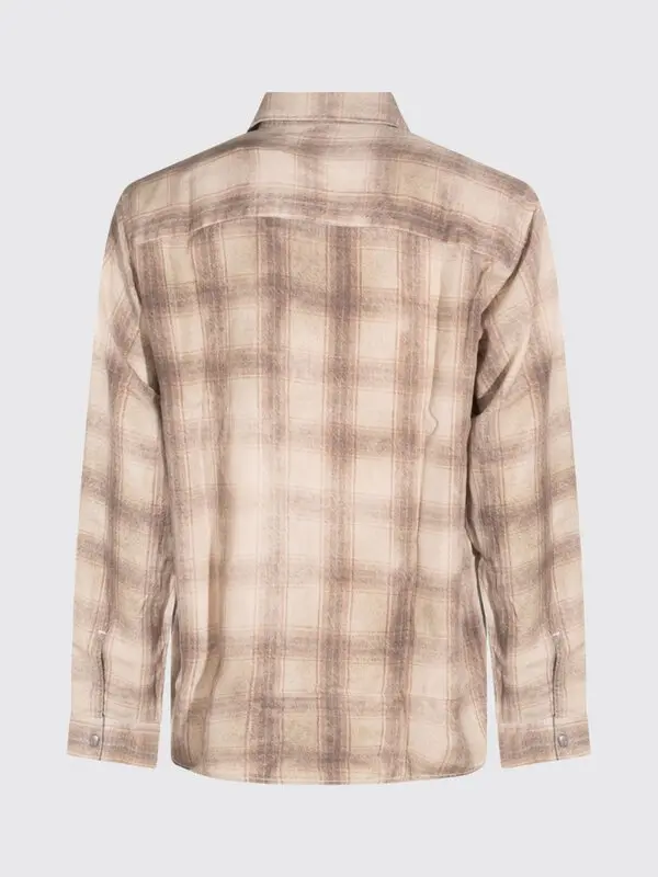 DIESEL® S-simply-jmcm Check Lyocell Shirt With Embroidered Oval D Logo