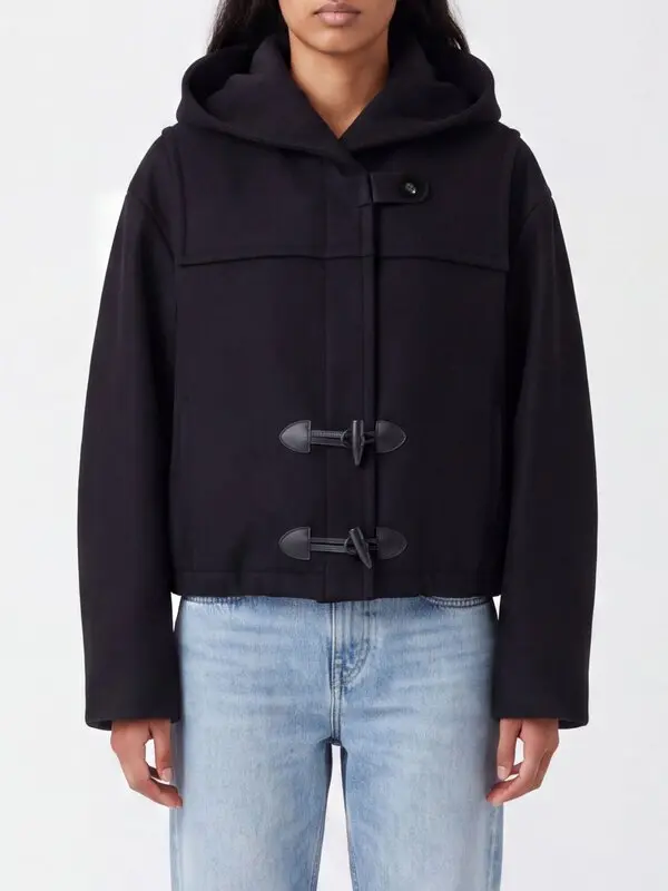Isabel Marant Étoile Trixie Wool And Cashmere Coat With Hood And Toggles - Navy