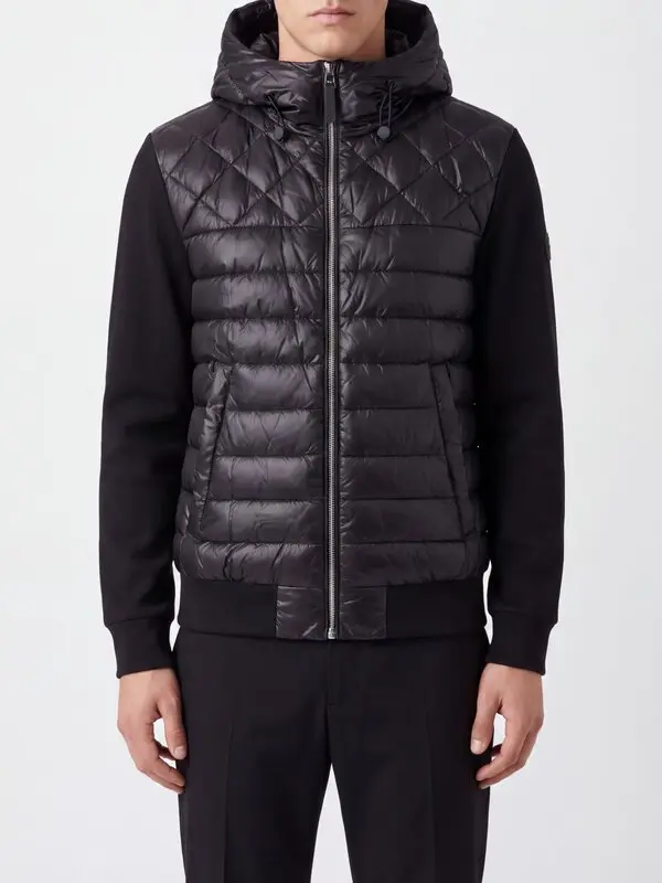 Mackage Quilted Cotton-blend Down Jacket With Hood - Black
