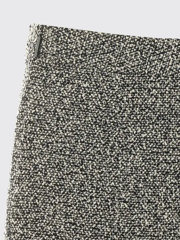 Michael Kors High-waisted Tweed Pencil Mini Skirt With Side Closure