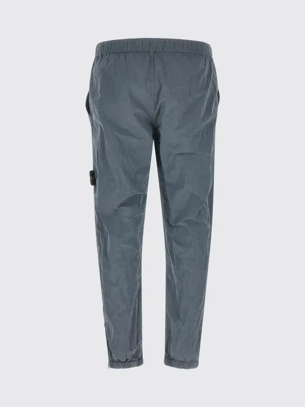 Stone Island Econyl® Nylon Jogging Trousers With Compass Logo Patch - Grey