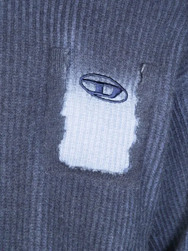 DIESEL® Dropped Shoulder Wool-blend Crewneck Jumper