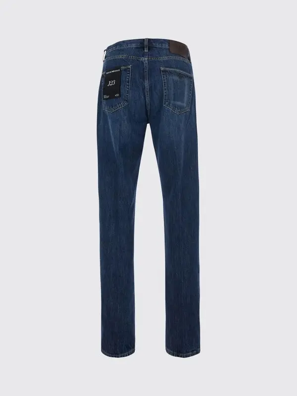 Emporio Armani J23 Straight Fit Cotton Denim Jeans