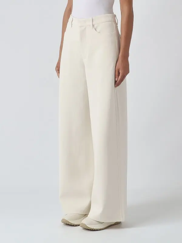 Max Mara High-waisted Wide-leg Cotton-blend Trousers