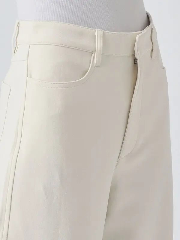 Max Mara High-waisted Wide-leg Cotton-blend Trousers