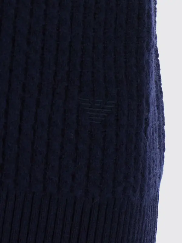 Emporio Armani Sleeveless V-neck Jumper In Wool And Cashmere Blend