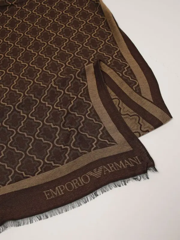 Emporio Armani Abstract Print Viscose And Modal Scarf