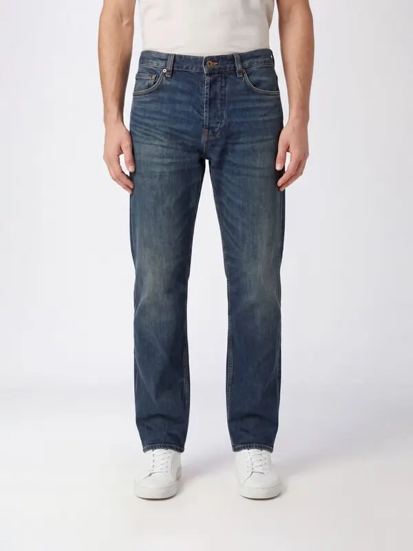 Emporio Armani J102 Wide-leg Cotton Denim Jeans