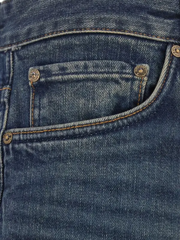 Emporio Armani J102 Wide-leg Cotton Denim Jeans
