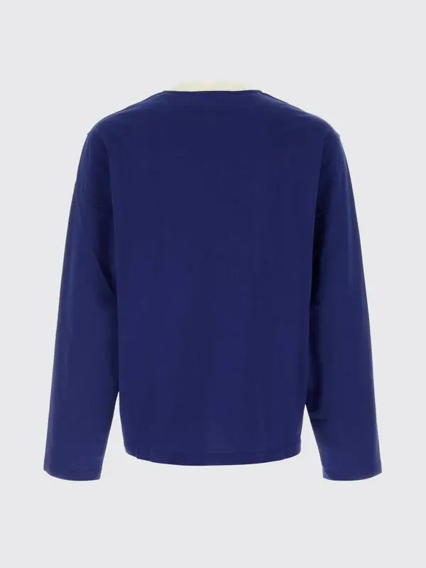 AMI Paris Long-sleeved Cotton T-shirt With Graphic Print