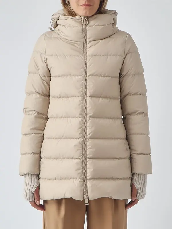Herno A-shape Short Water-repellent Nylon Down Jacket With Hood - Pink