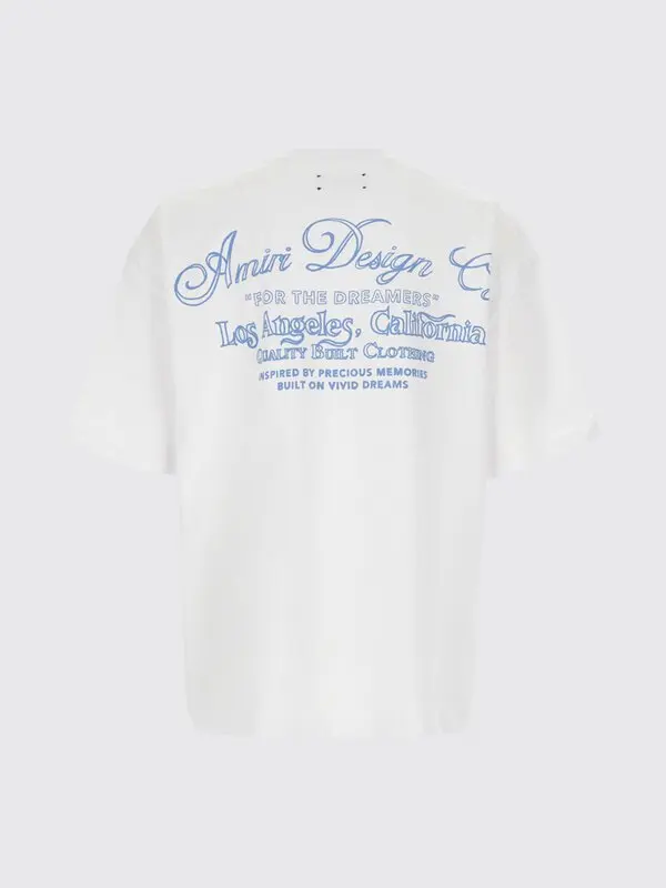 Amiri Contrast Graphic Print Cotton Crewneck T-shirt