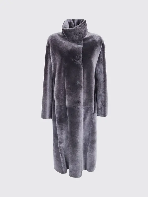 Giorgio Armani High Neck Lamb Shearling Coat