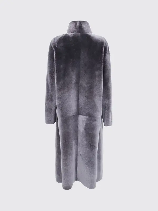 Giorgio Armani High Neck Lamb Shearling Coat
