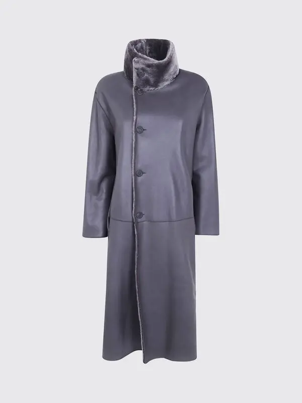 Giorgio Armani High Neck Lamb Shearling Coat